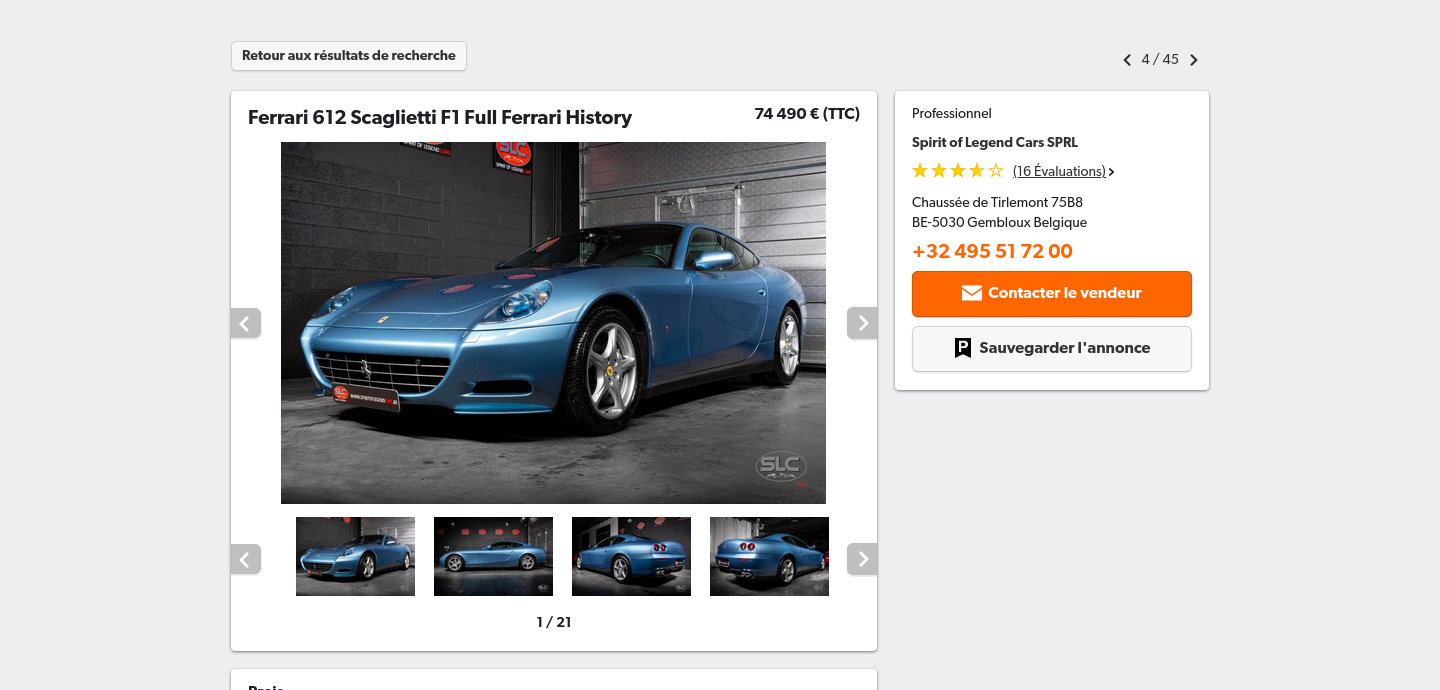 Ferrari 612 Scaglietti : Le Marché De L'occasion - Page 33 - Ferrari ...